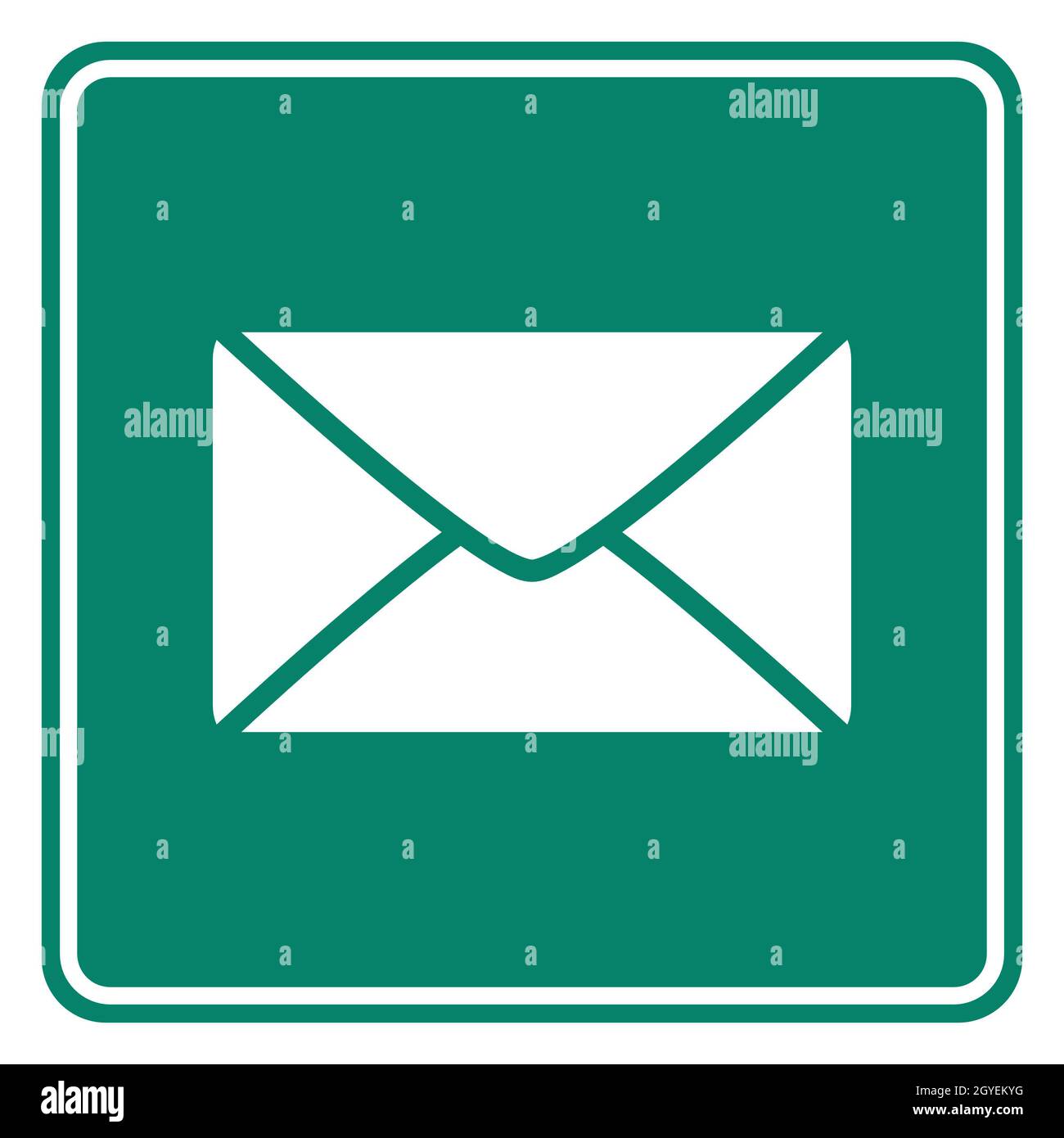 Envelope and road sign Stock Photo - Alamy