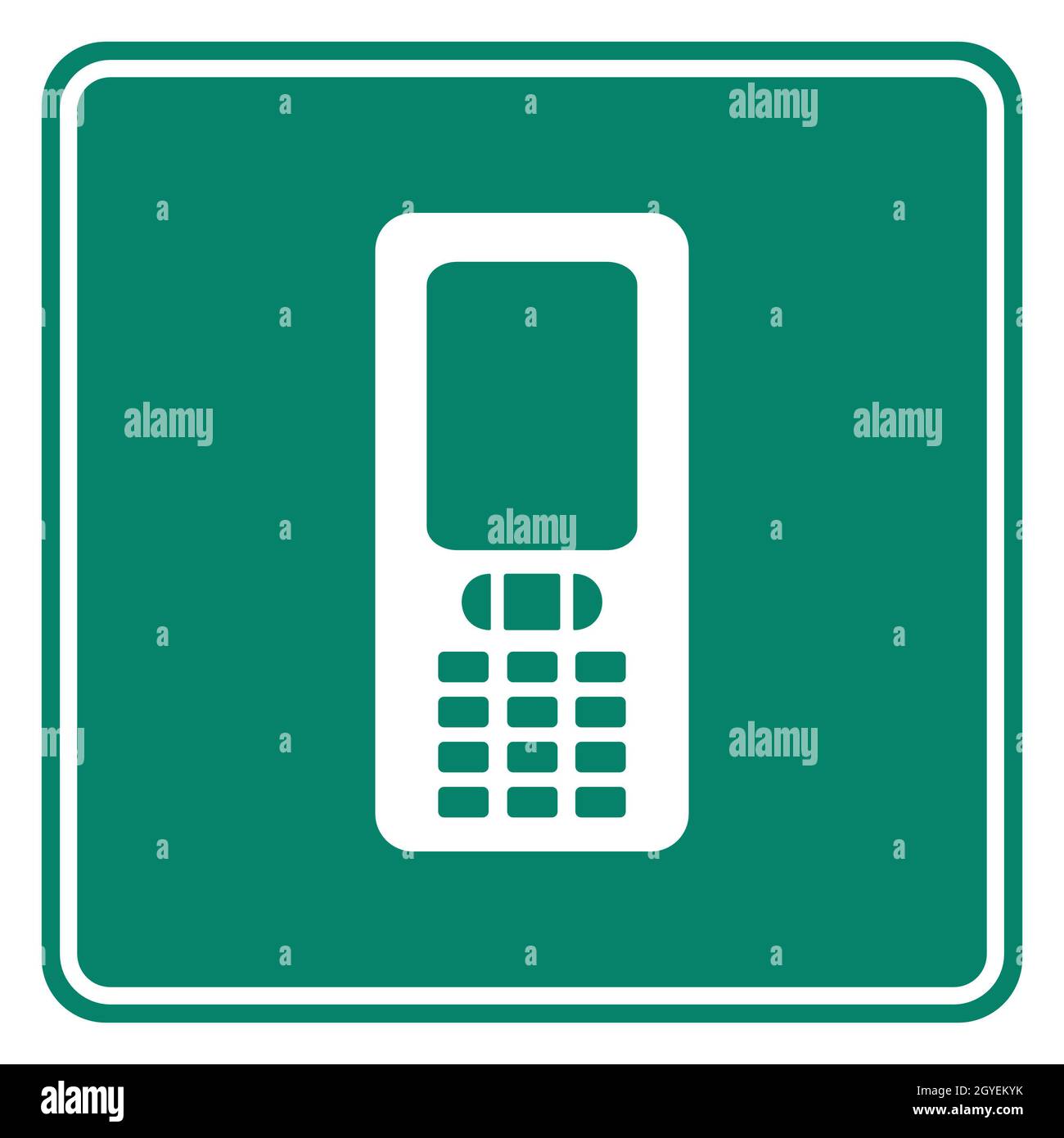 Mobile phone and road sign Stock Photo - Alamy