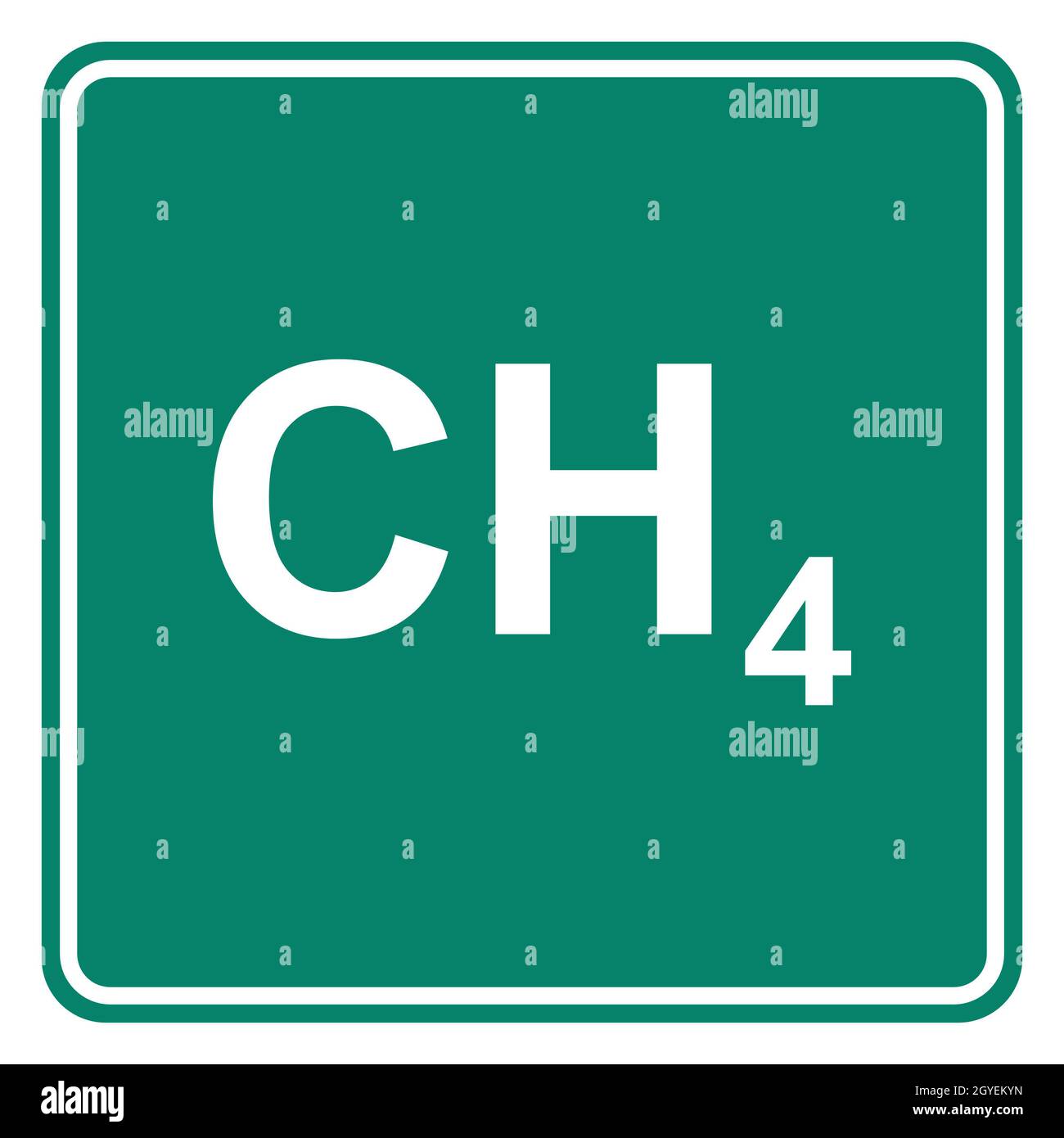 Methane and road sign Stock Photo - Alamy
