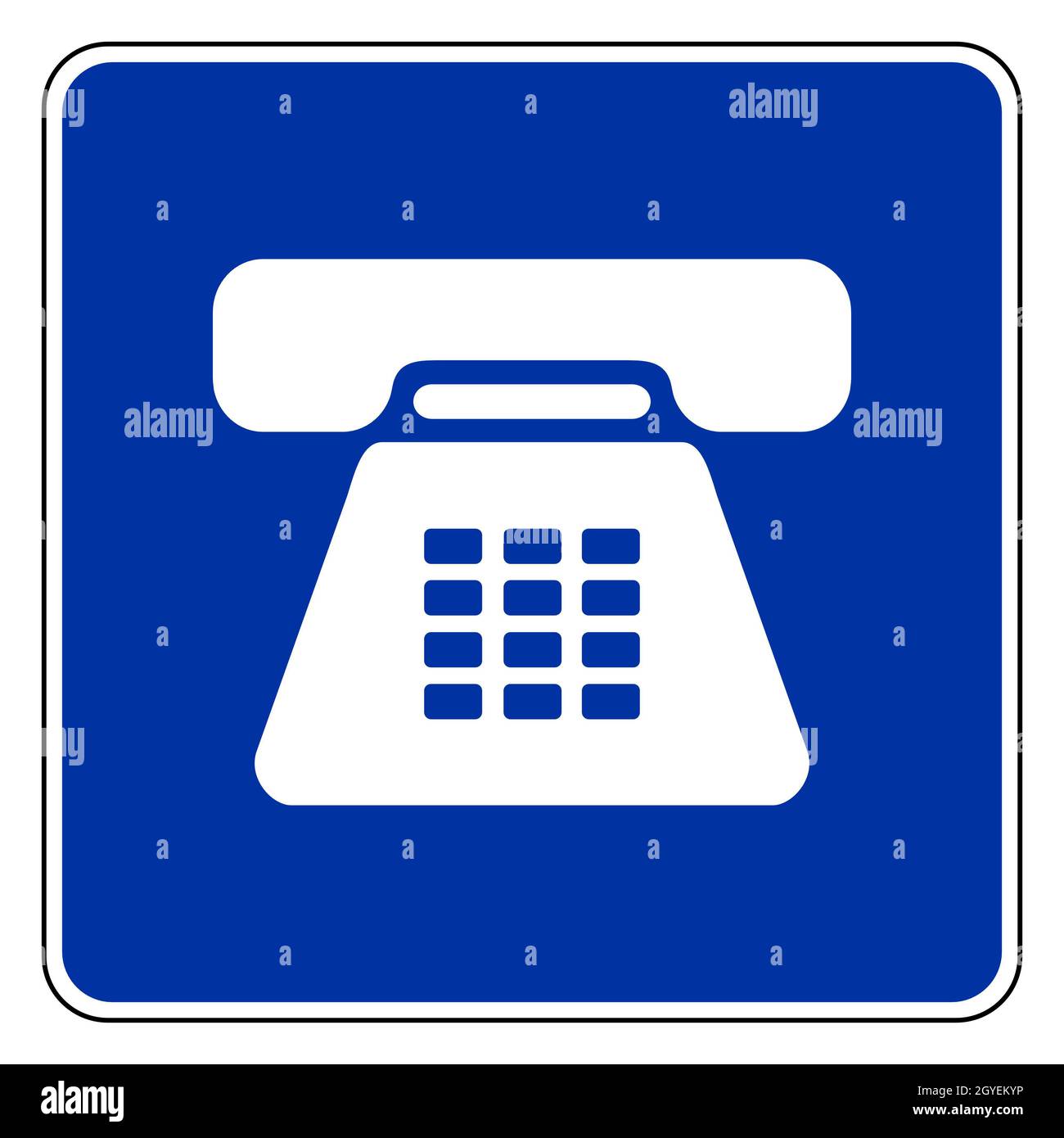 Phone and road sign Stock Photo - Alamy