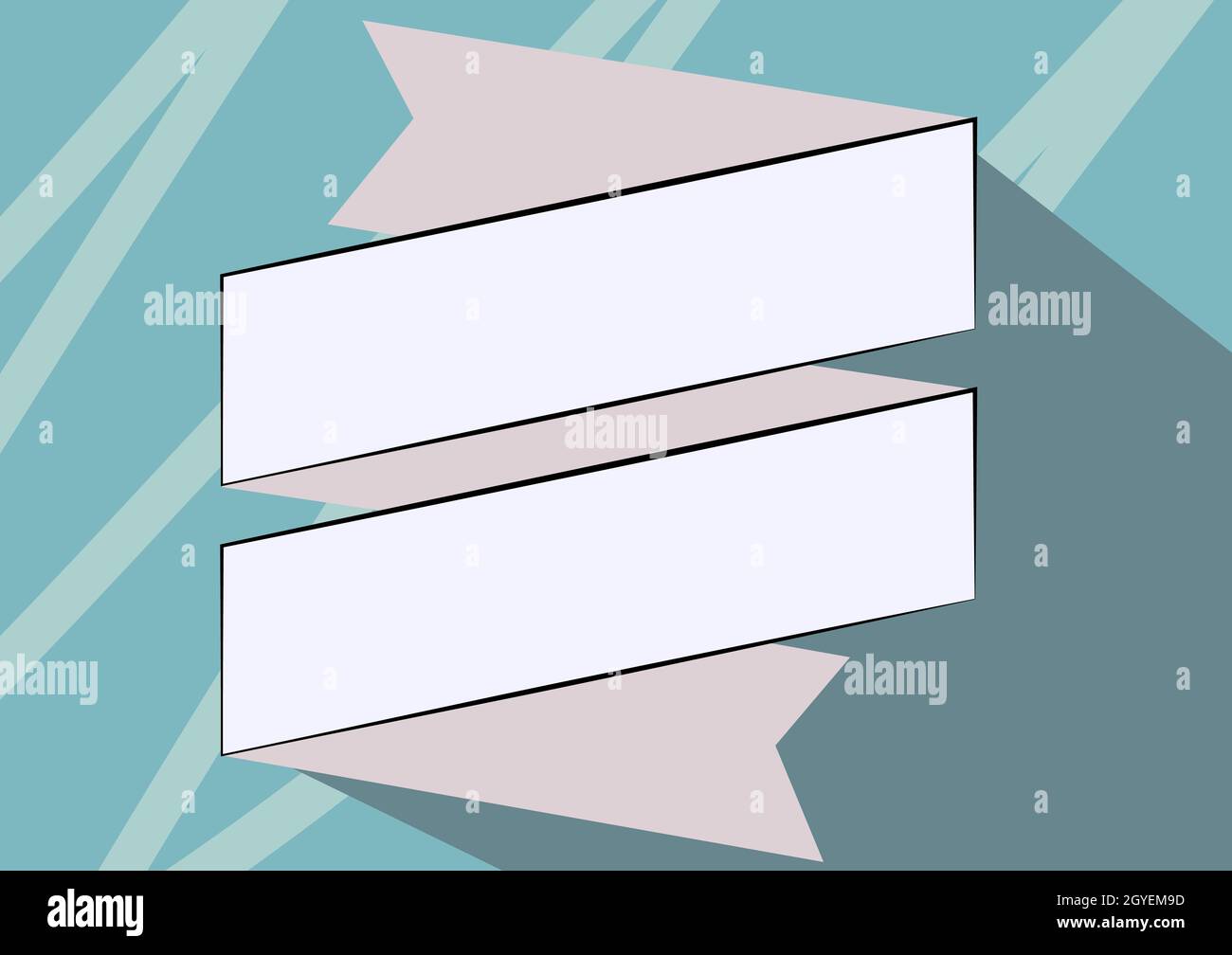 Folded Paper Sash Drawing In Zigzag Pattern Stock Photo - Alamy