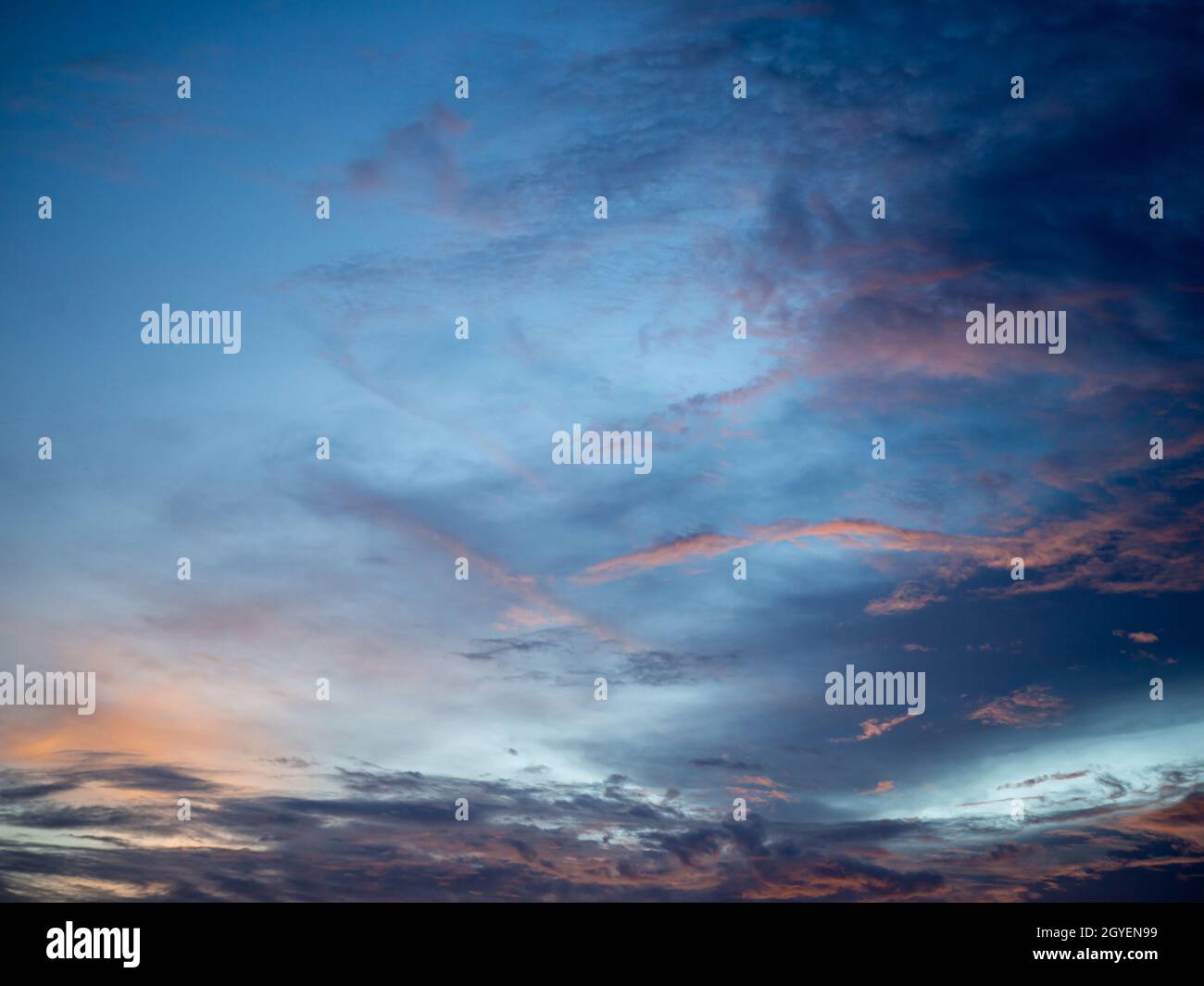 Sky and clouds at sunset. it is beautiful red and orange colors of ...