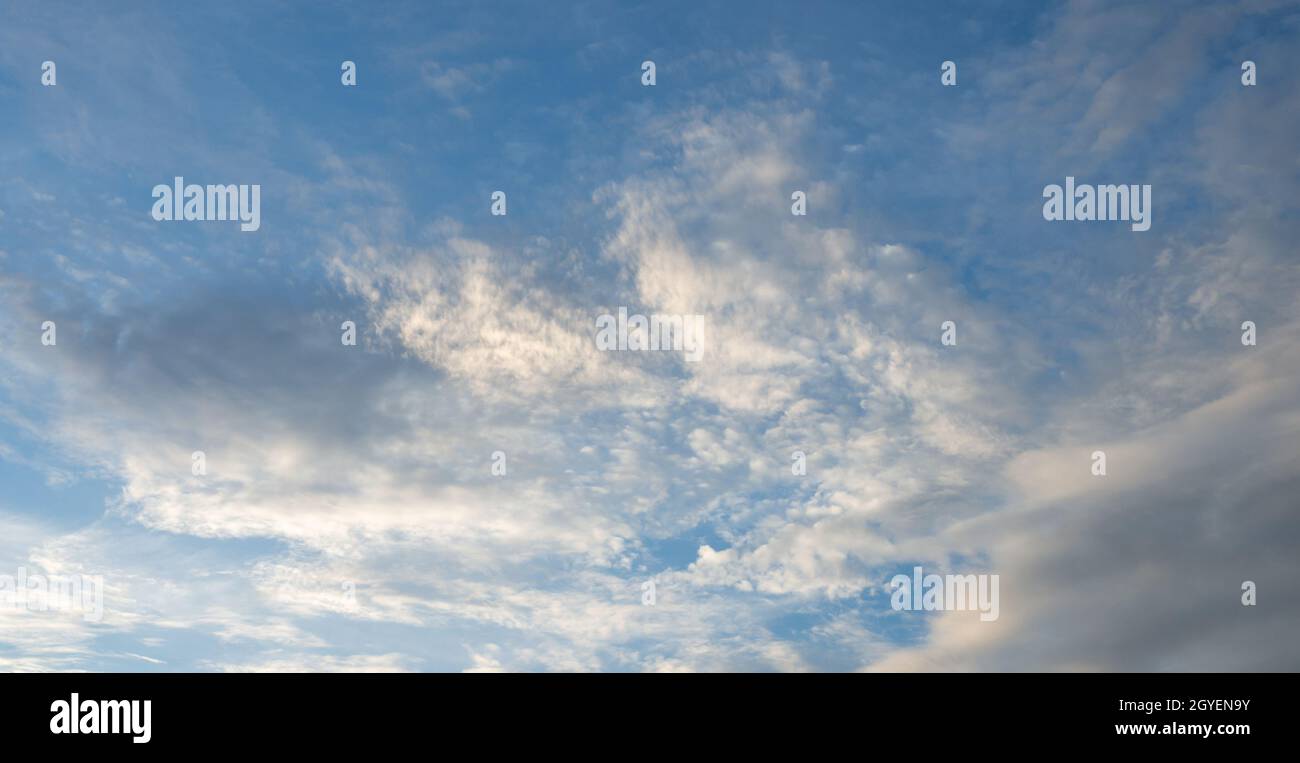 Sky and clouds at sunset. it is beautiful red and orange colors of ...