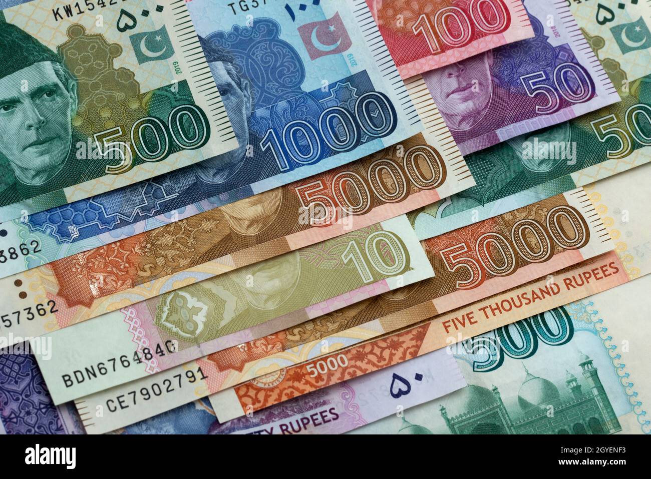 Pakistani Rupees, Pakistani currency notes Stock Photo - Alamy