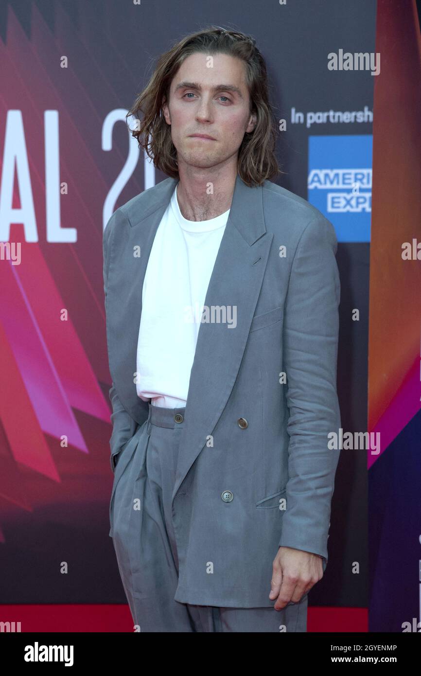 London, UK. Oct 7th 2021: Jack Farthing attending the Spencer Premiere as part of the 65th BFI ...
