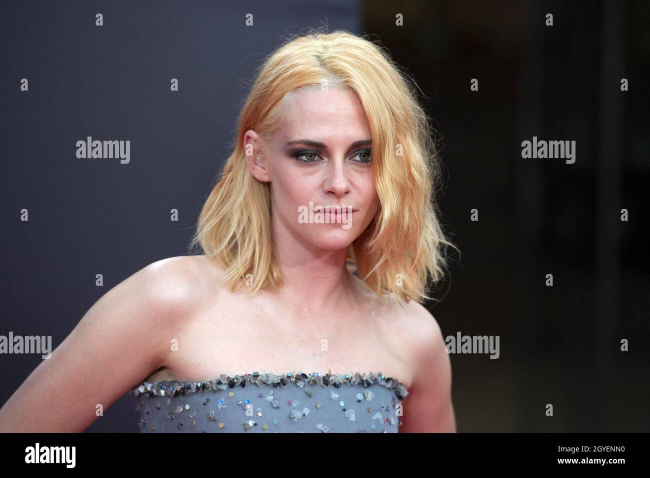 London, UK. Oct 7th 2021: Kristen Stewart attending the Spencer Premiere as part of the 65th BFI ...