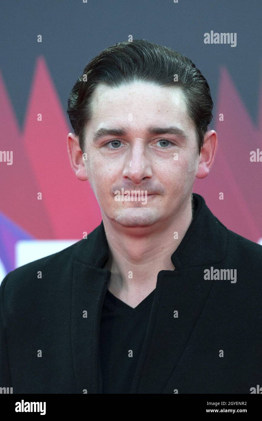 London, UK. Oct 7th 2021: James Harkness attending the Spencer Premiere as part of the 65th BFI ...