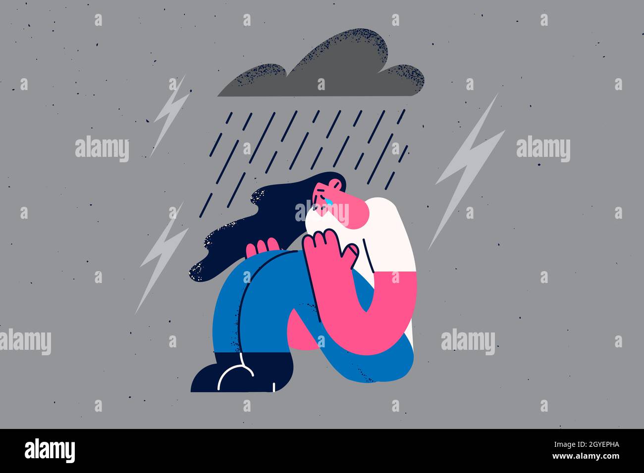 Sad Pictures Crying In Rain
