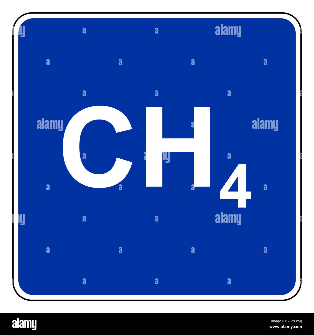 Methane and road sign Stock Photo - Alamy