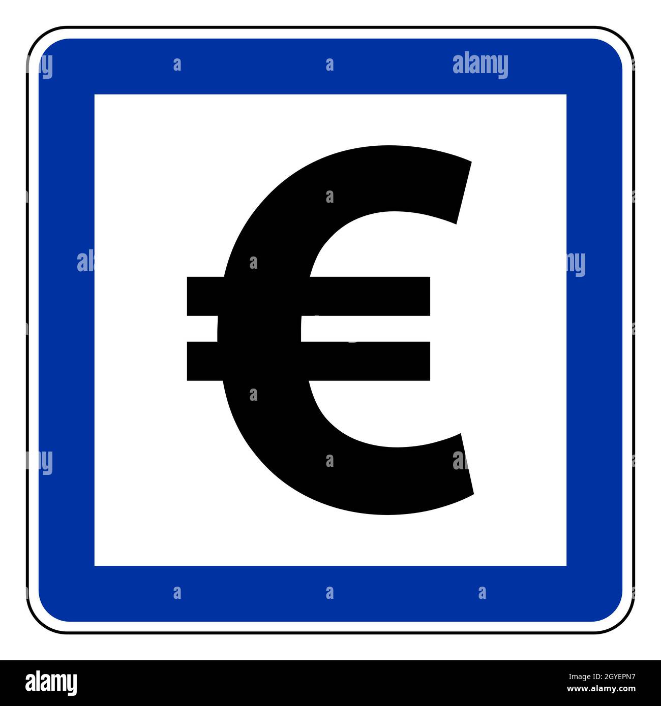 Euro and road sign Stock Photo - Alamy