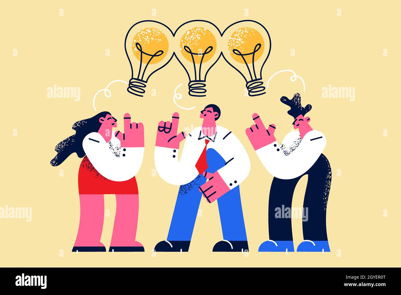 Sharing ideas, teamwork, collaboration concept. People partners ...