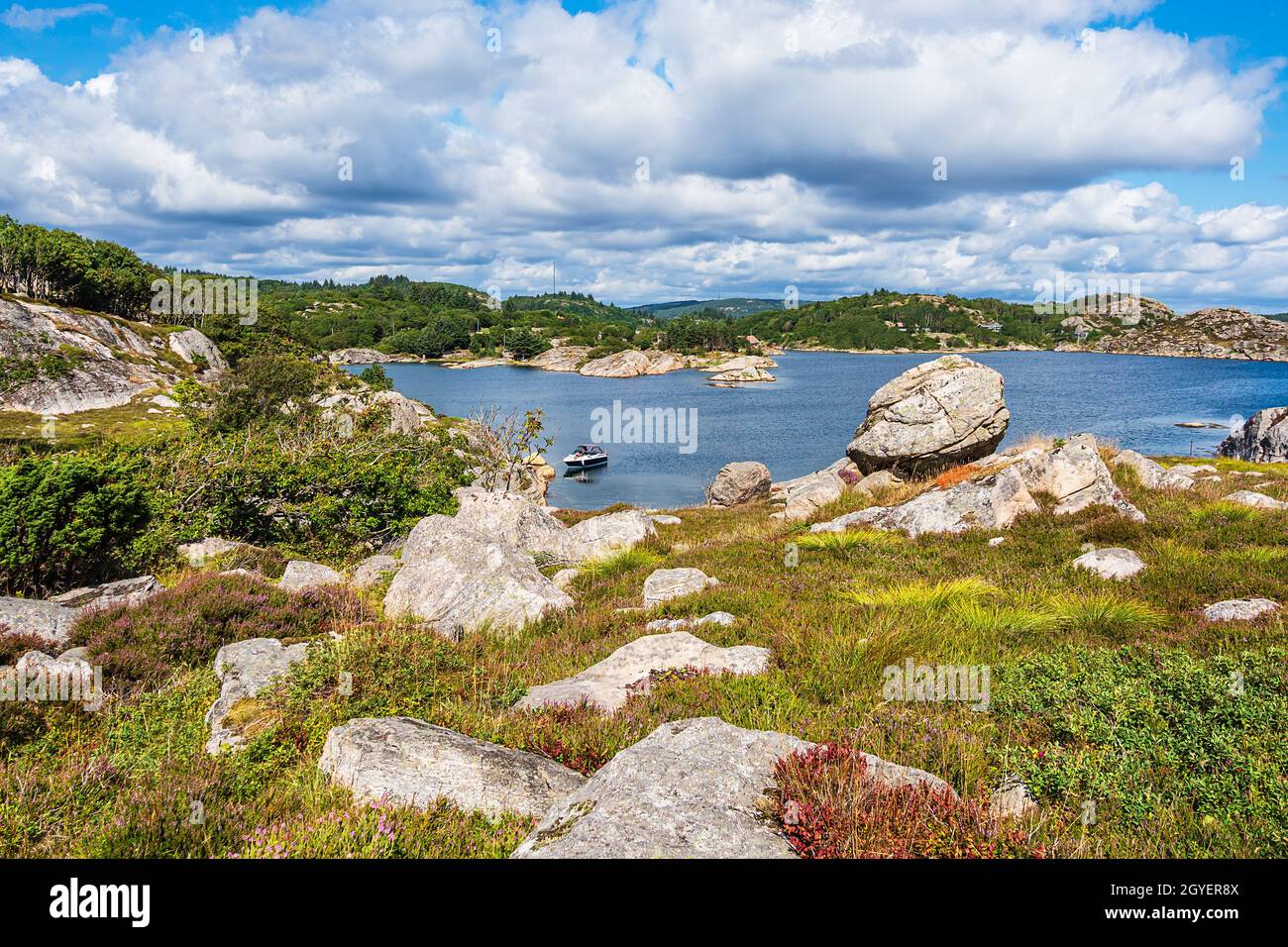 Landscape on the archipelago island Skjernøya in Norway Stock Photo - Alamy