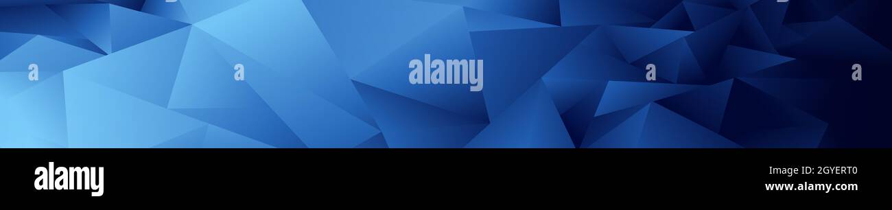 Abstract blue gradient triangles of different sizes - Vector ...