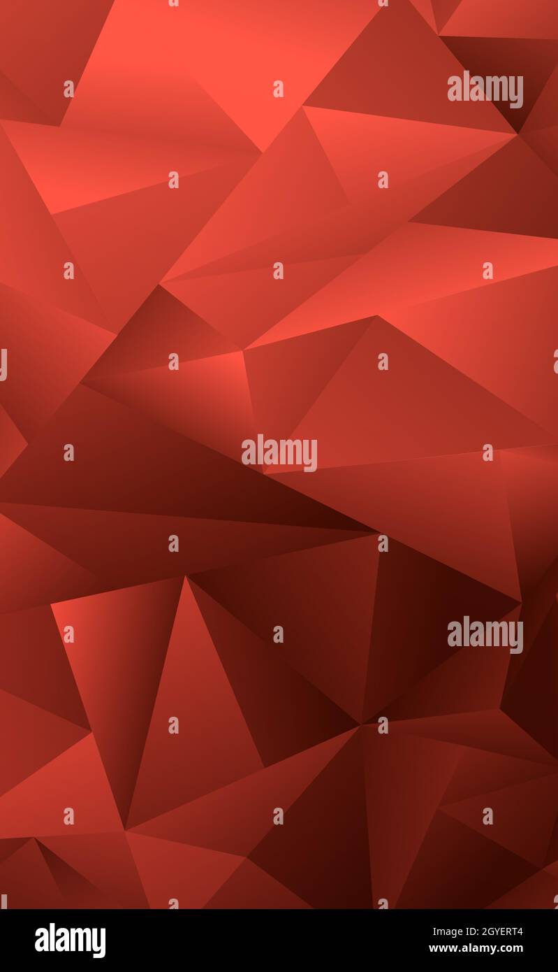 Abstract red gradient triangles of different sizes - Vector ...