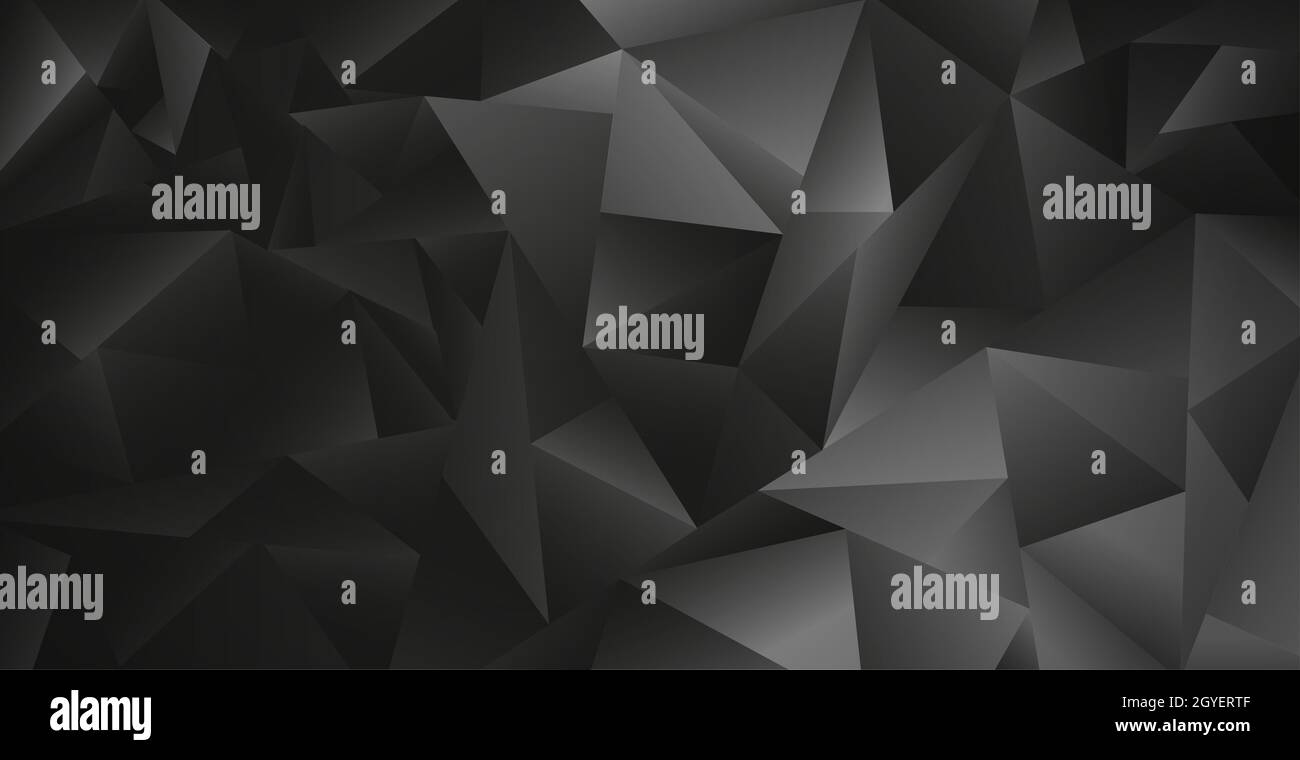 Abstract black and gray gradient triangles of different sizes - Vector ...