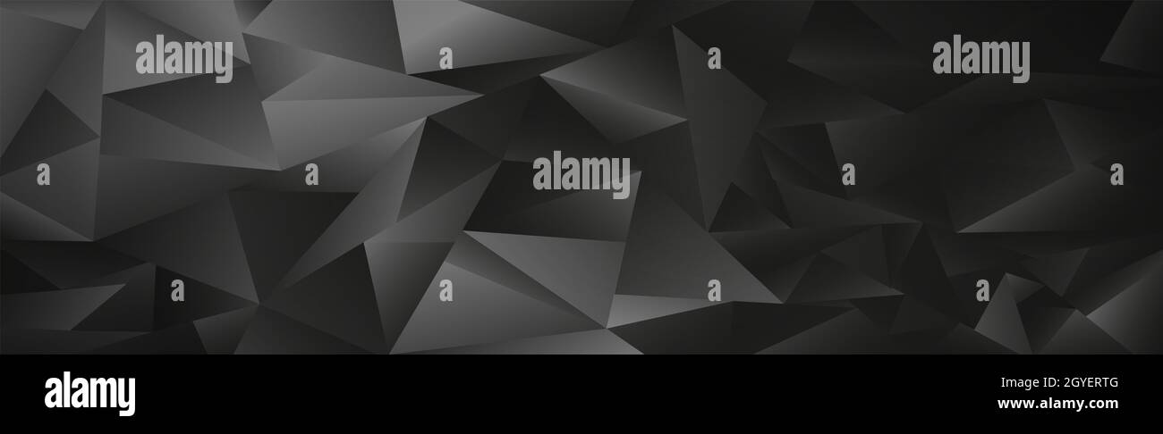 Abstract black and gray gradient triangles of different sizes - Vector ...