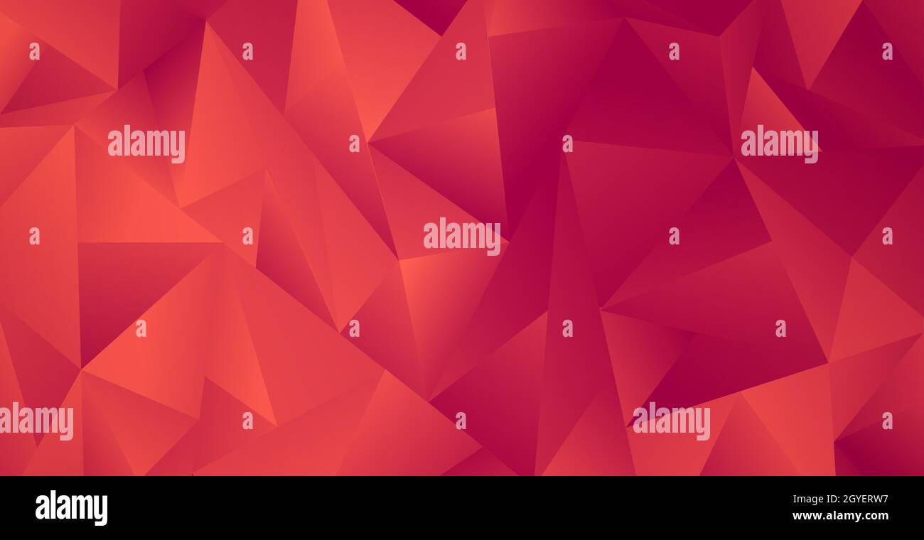 Abstract red gradient triangles of different sizes - Vector ...