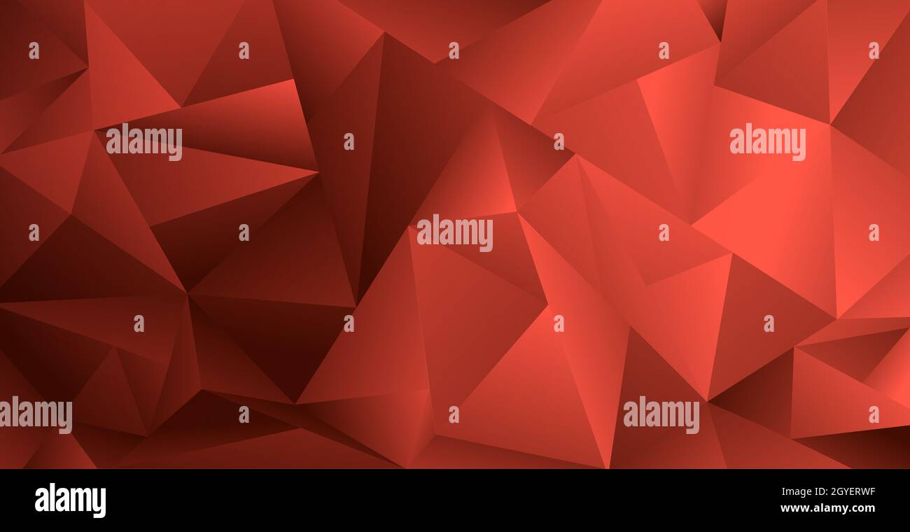Abstract red gradient triangles of different sizes - Vector ...