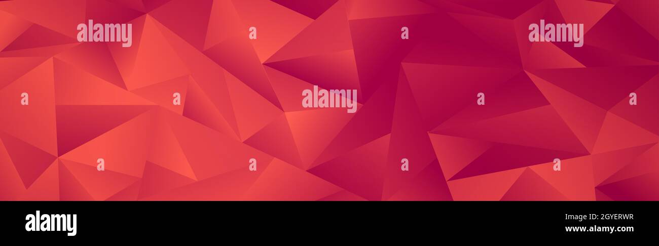 Abstract red gradient triangles of different sizes - Vector illustration Stock Photo - Alamy