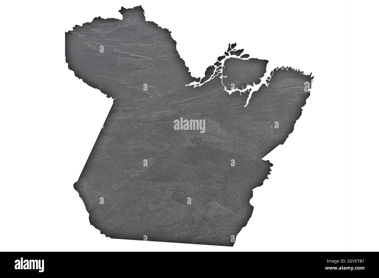 Map of Para on dark slate Stock Photo - Alamy