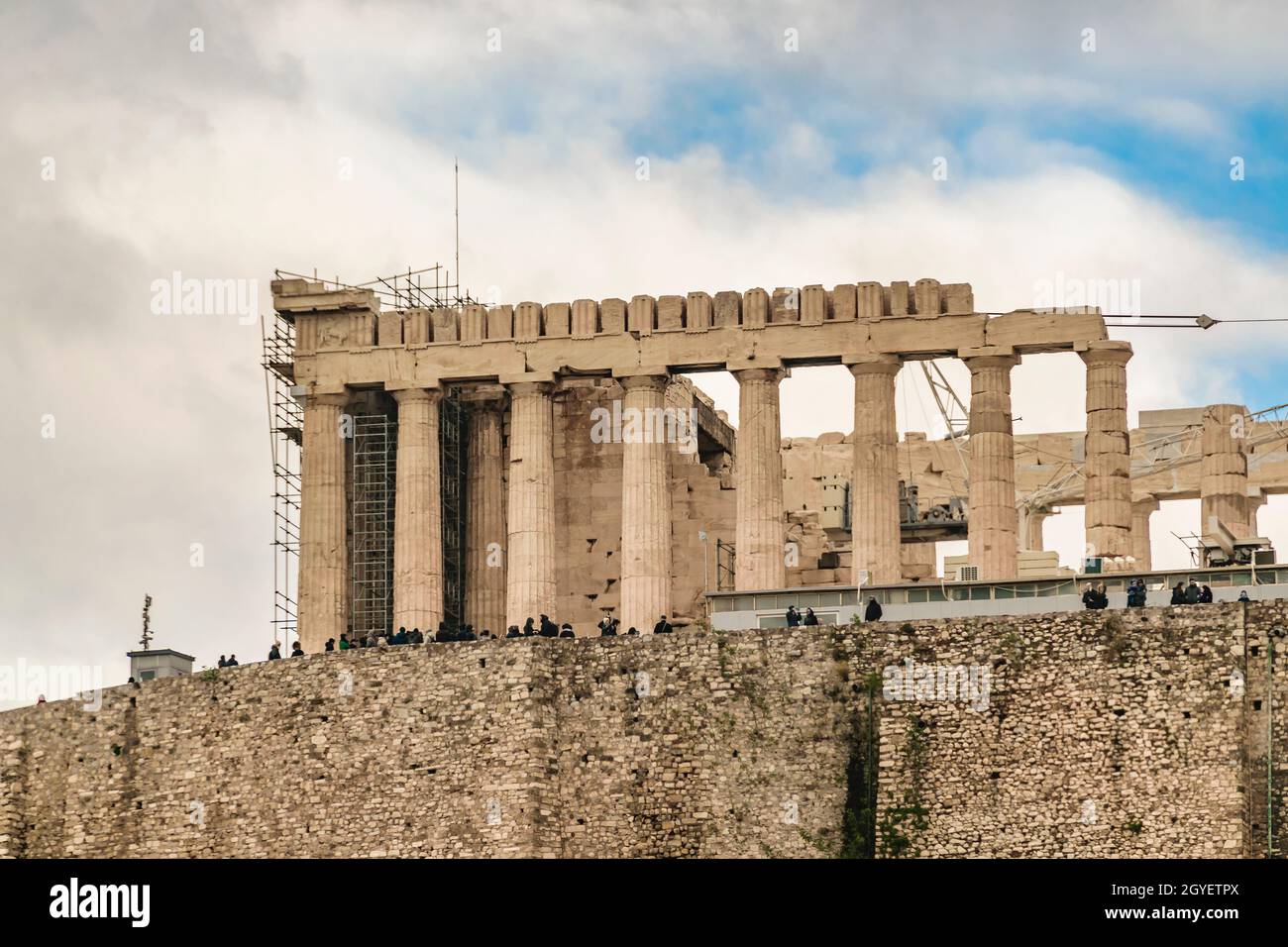 Famous parthenon building at acropolis of athens, greece Stock Photo ...