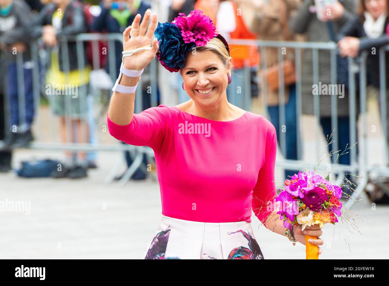 Assen, The Netherlands. 07th Oct, 2021. Queen Maxima at the opening of ...