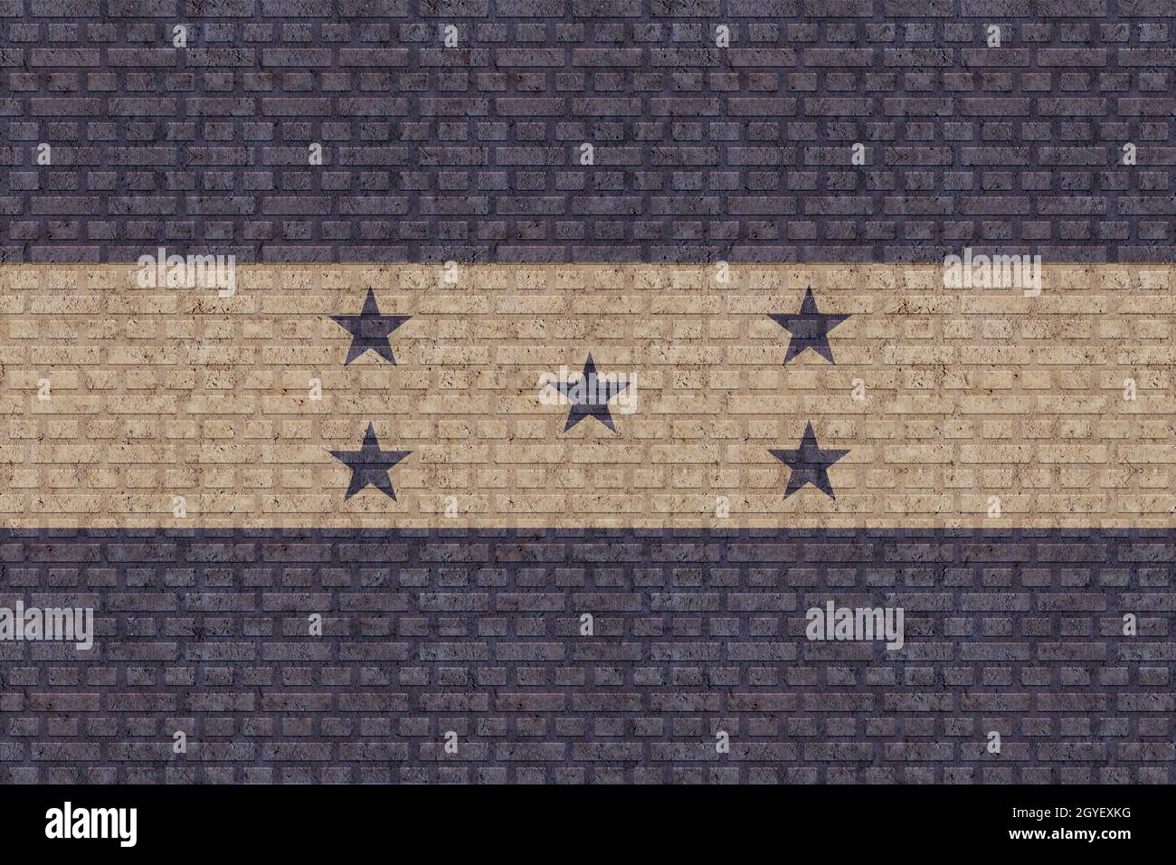 3D Flag of Honduras on a old brick wall background Stock Photo - Alamy