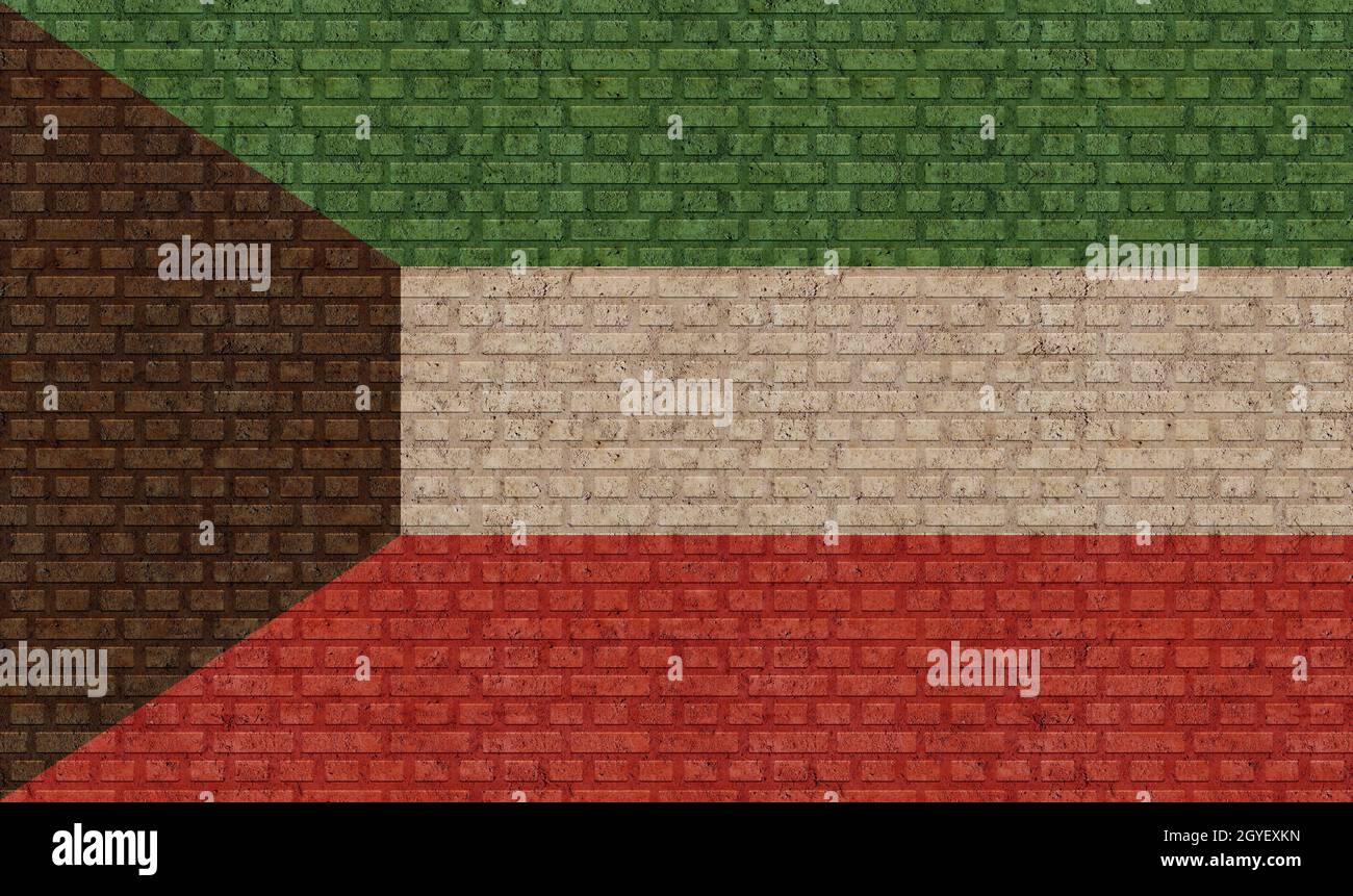 Kuwait 3d flag hi-res stock photography and images - Alamy