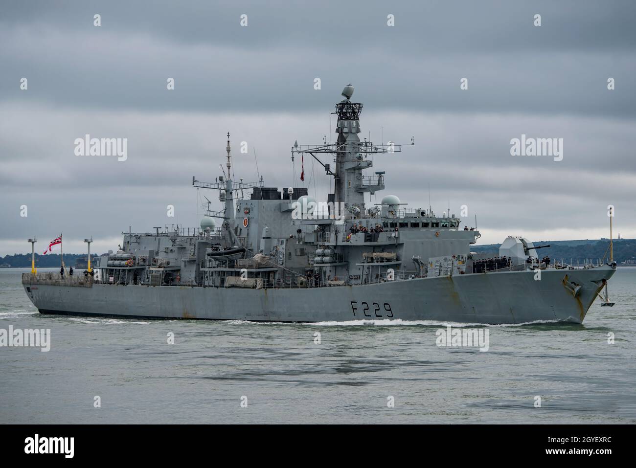 HMS Lancaster (F229) returned to Portsmouth, UK on the 7th October 2021 ...