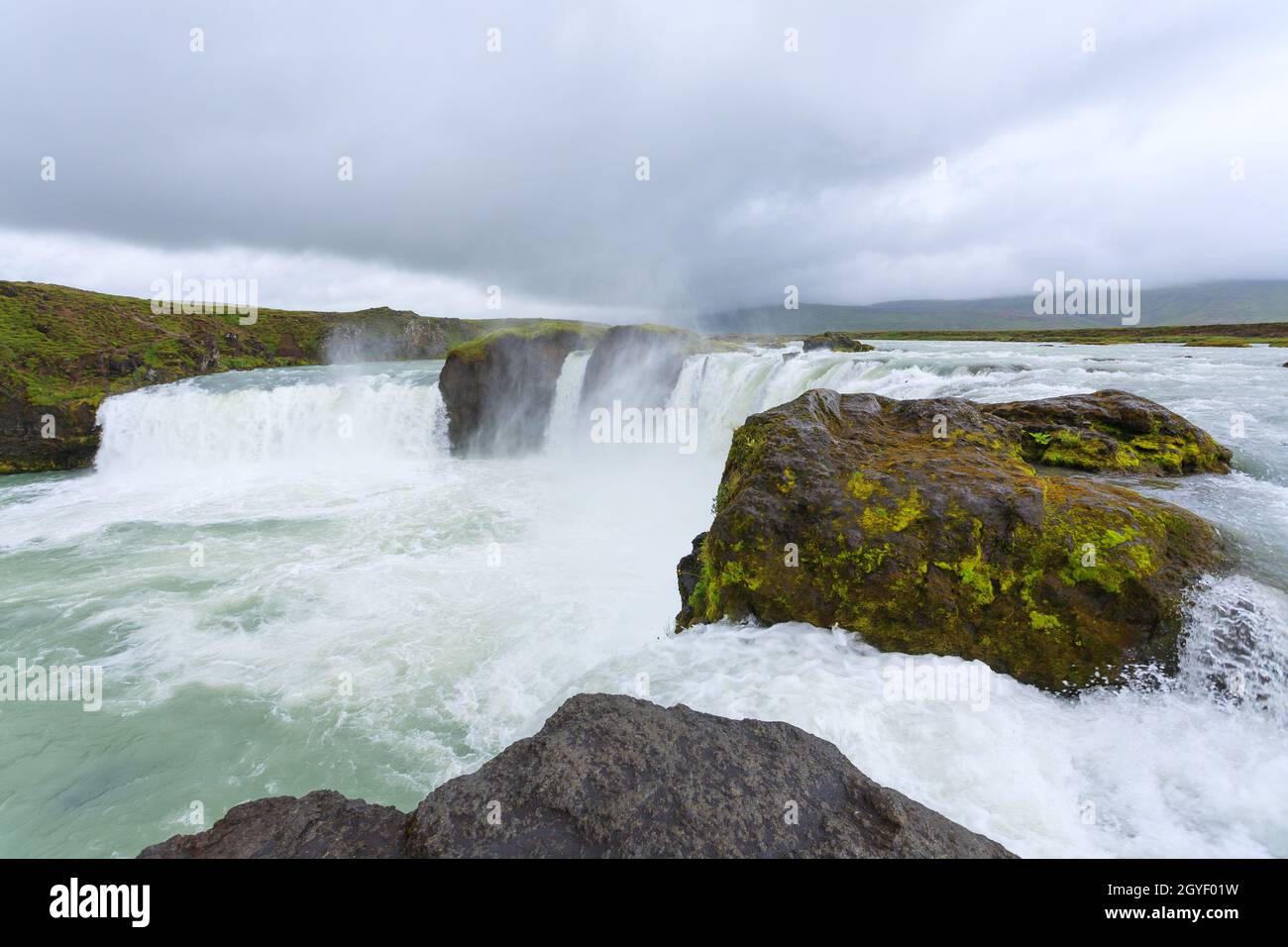 Godafoss falls and summer hi-res stock photography and images - Alamy