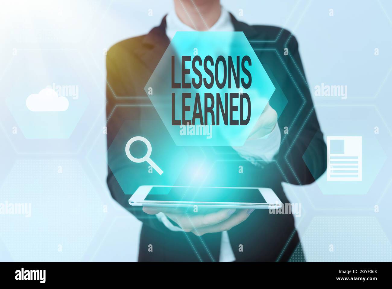 Text caption presenting Lessons Learned, Word for the knowledge or ... Text caption presenting Lessons Learned, Word for the knowledge or ...