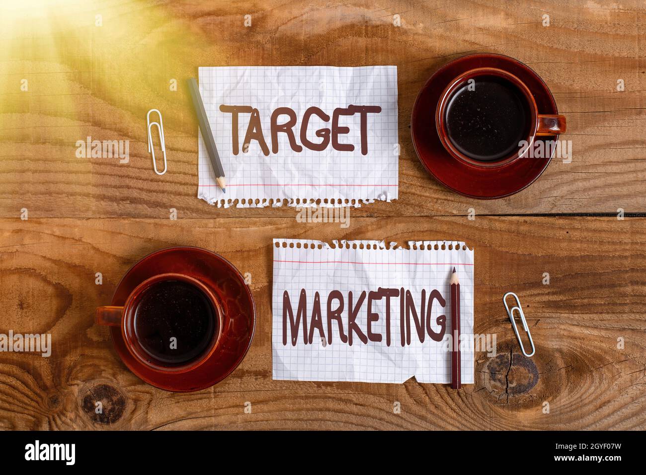 Hand writing sign Target Marketing, Business idea group of potential ...