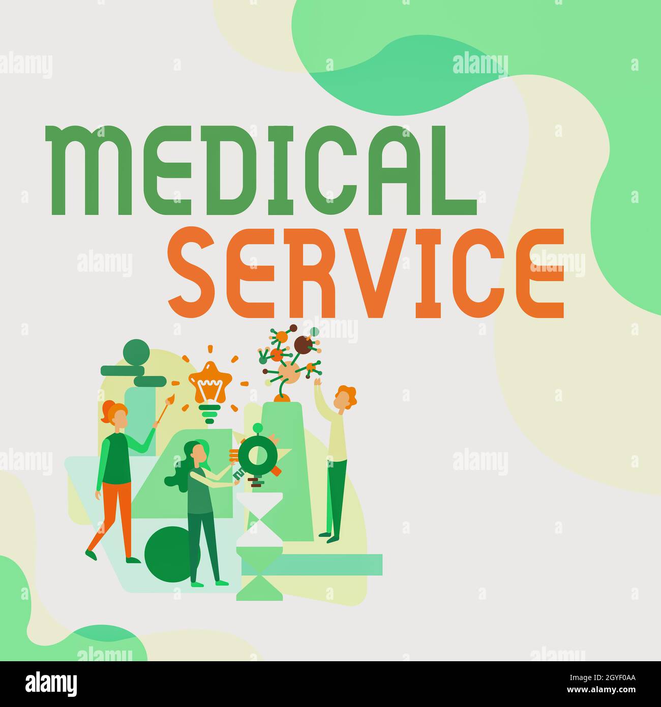 Text sign showing Medical Service, Word for treat illnesses and ...