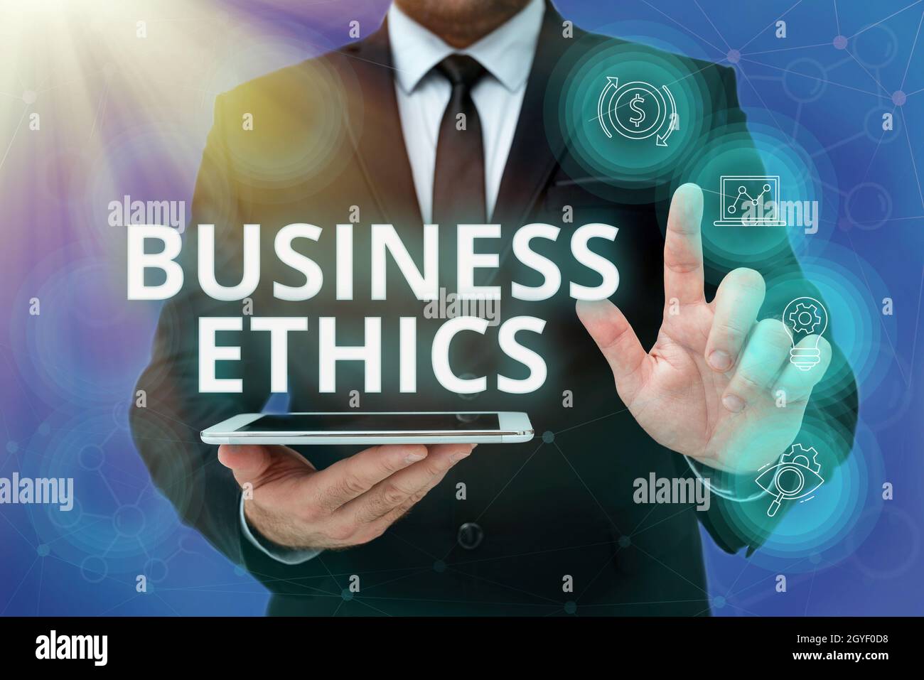 Text caption presenting Business Ethics, Business approach study of ... Text caption presenting Business Ethics, Business approach study of ...