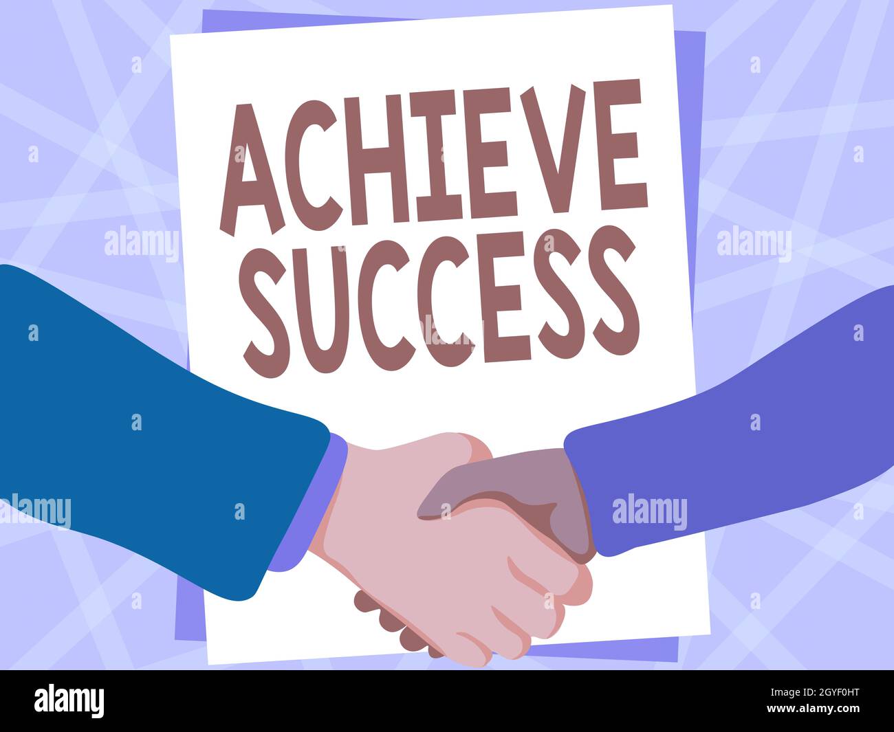 Writing displaying text Achieve Success, Word Written on to attain a ...