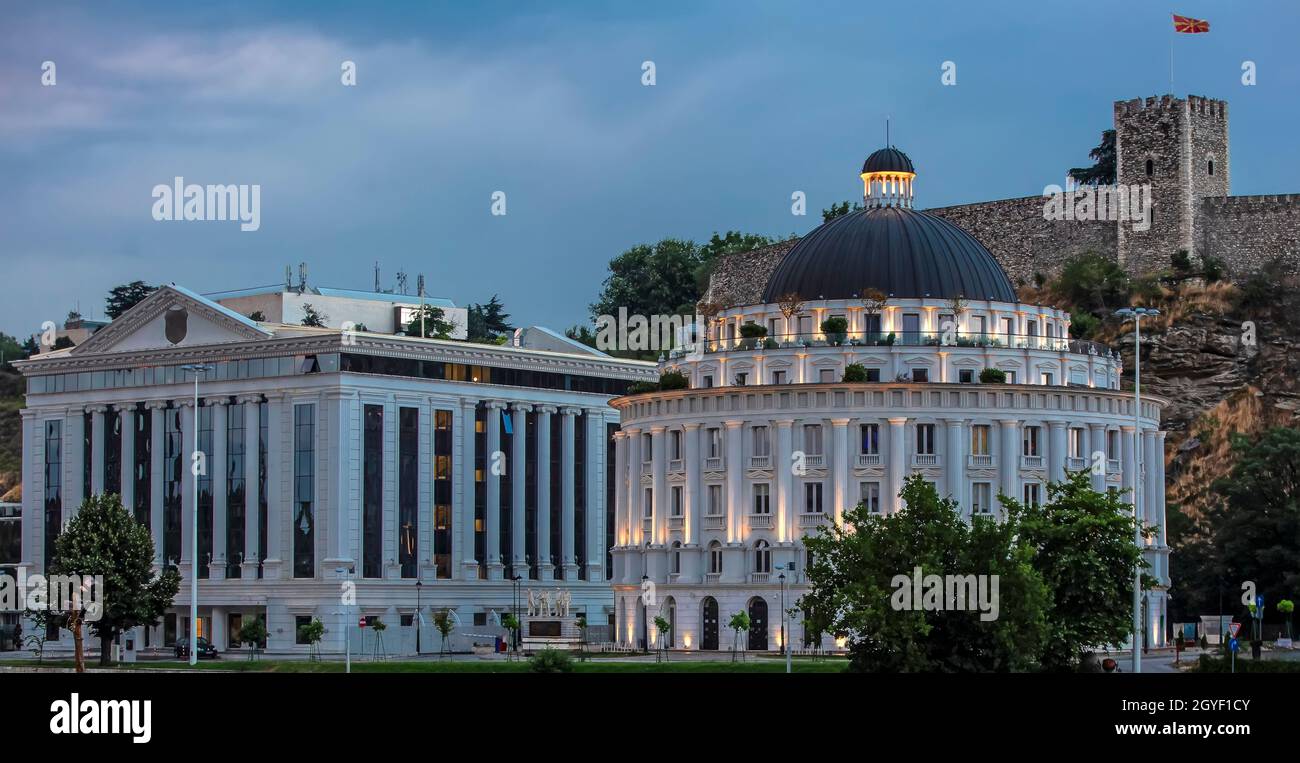 The captivating cityscape of capital of North Macedonia - Skopje ...