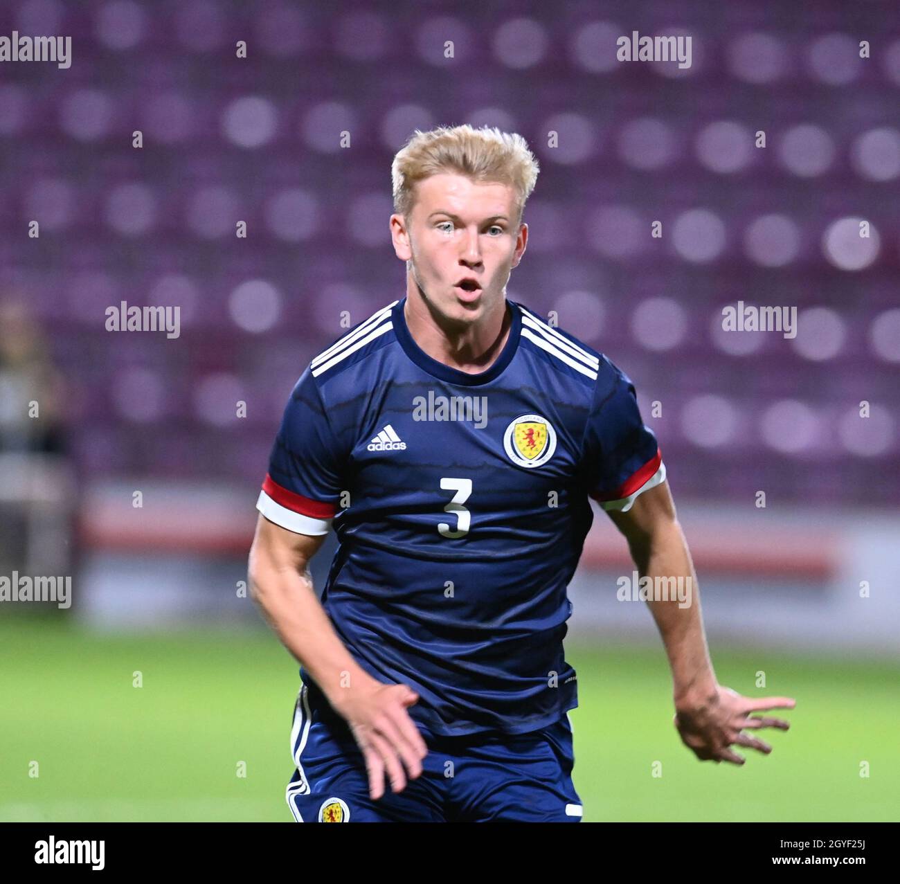 Tynecastle Park, Edinburgh .Scotland, UK. 7th Oct, 2021. UEFA Under-21 ...