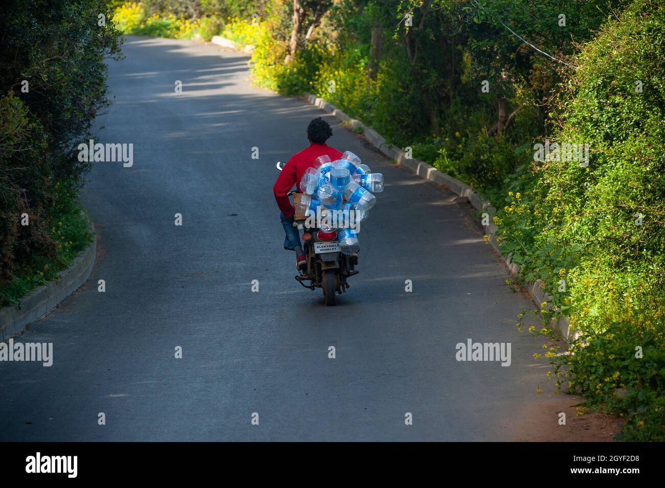 ISTANBUL, TURKEY - Feb 23, 2021: Istanbul, Turkey. 18th April 2016A man ...