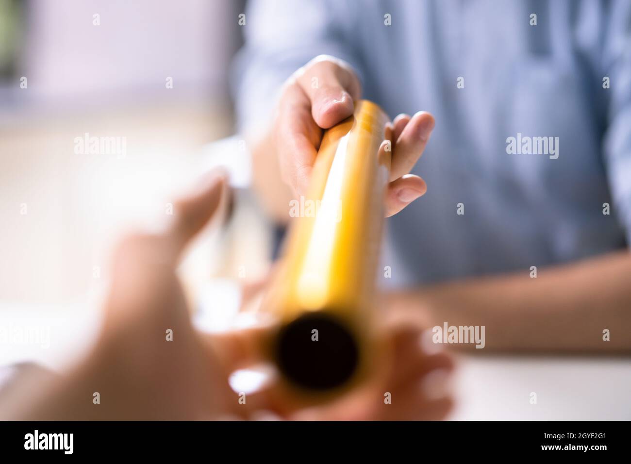Relay Baton Handover. Business Man Passing Baton Stock Photo - Alamy