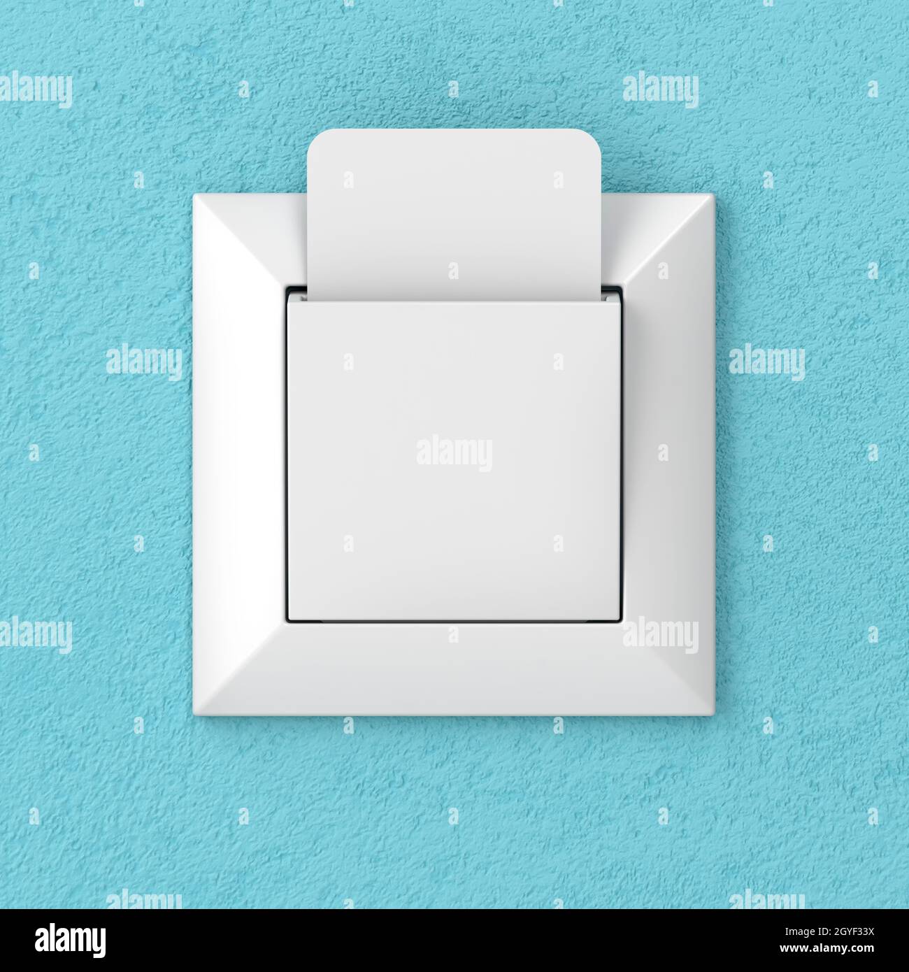 Key card reader on the wall in the hotel room, front view Stock Photo ...