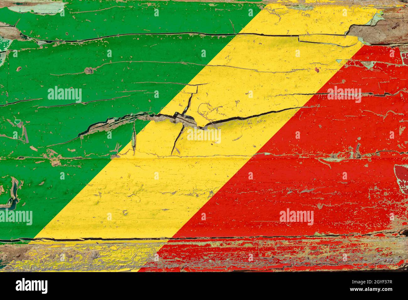 Congo grunge flag hi-res stock photography and images - Alamy