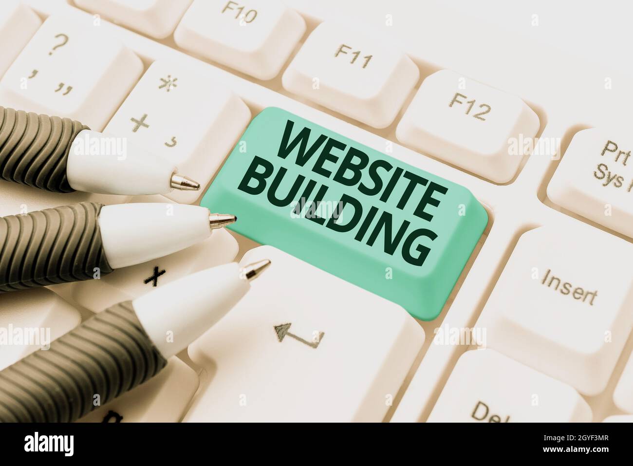 Conceptual caption Website Building, Concept meaning tools that ...