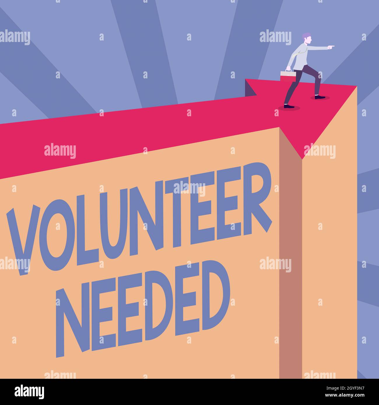 Text showing inspiration Volunteer Needed, Business overview need work ...