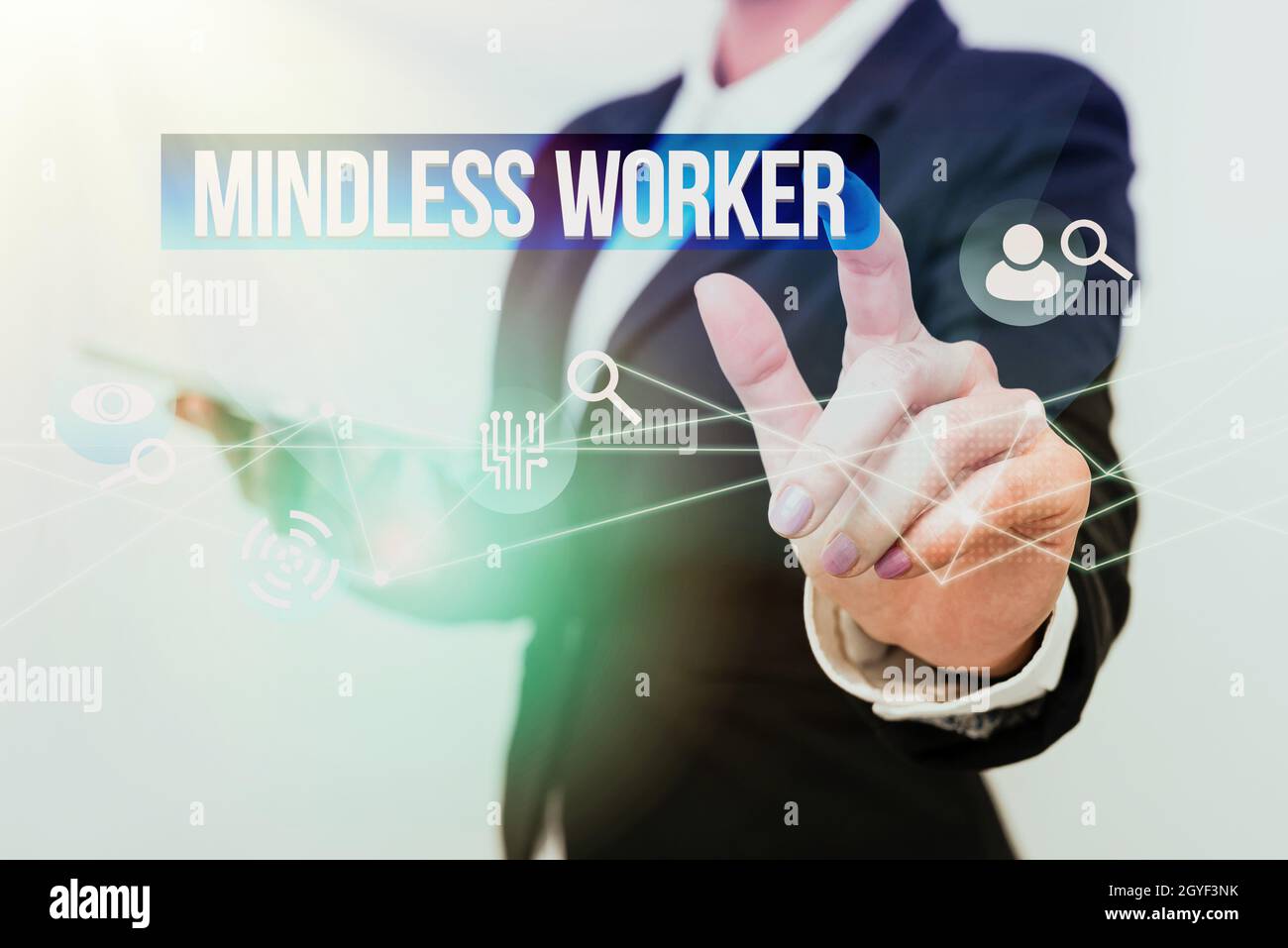 Conceptual caption Mindless Worker, Business concept Having no ... Conceptual caption Mindless Worker, Business concept Having no ...