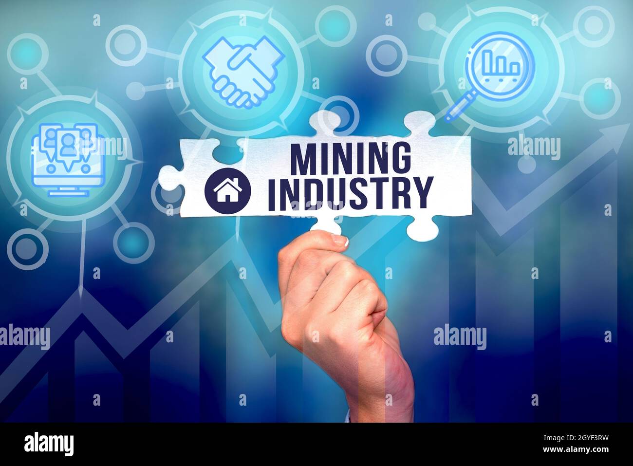 Text caption presenting Mining Industry, Business showcase extraction ...