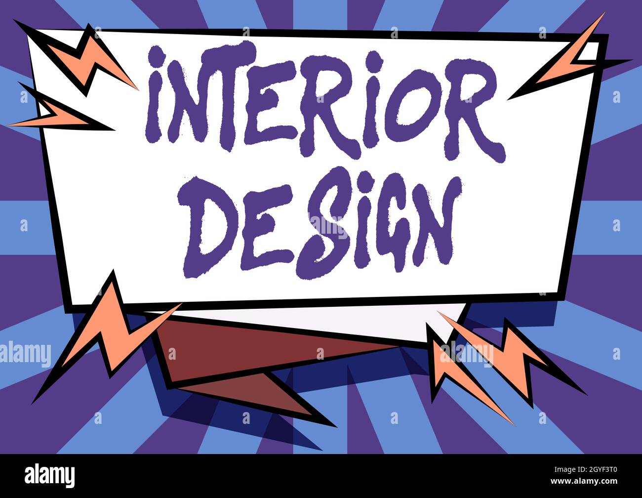 Handwriting text Interior Design, Word for the art of designing the ...