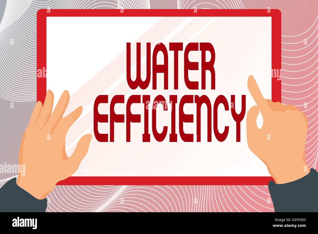 Conceptual caption Water Efficiency, Conceptual photo reduce water ...