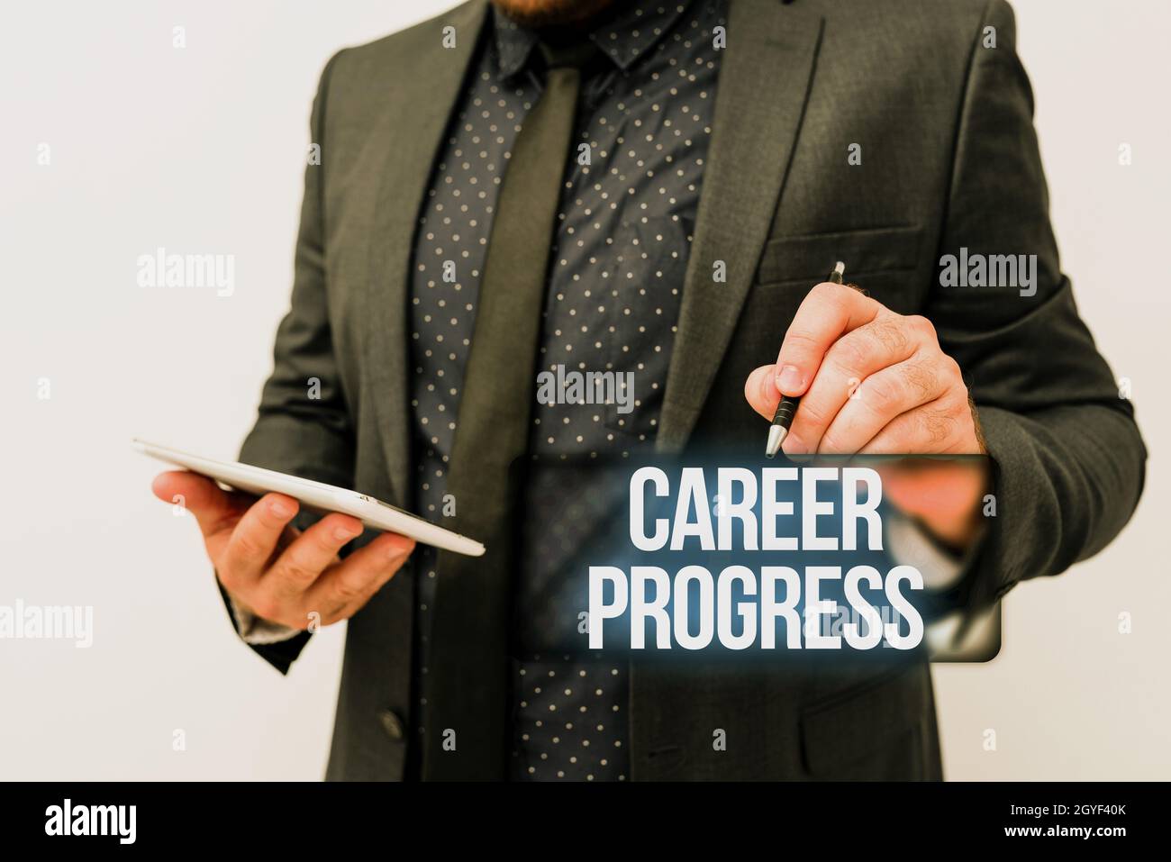 Inspiration showing sign Career Progress, Word for positions an ...