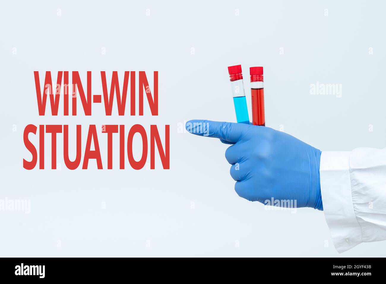 Hand writing sign Win Win Situation, Business overview situation where ...