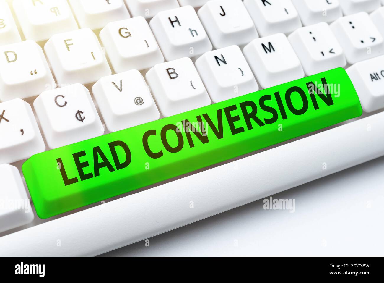 Text showing inspiration Lead Conversion, Business concept Process of ...